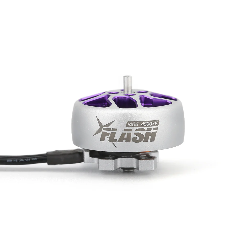 FlyFish RC FLASH 1404 4500KV Gray & Purple Motor - MegaDron
