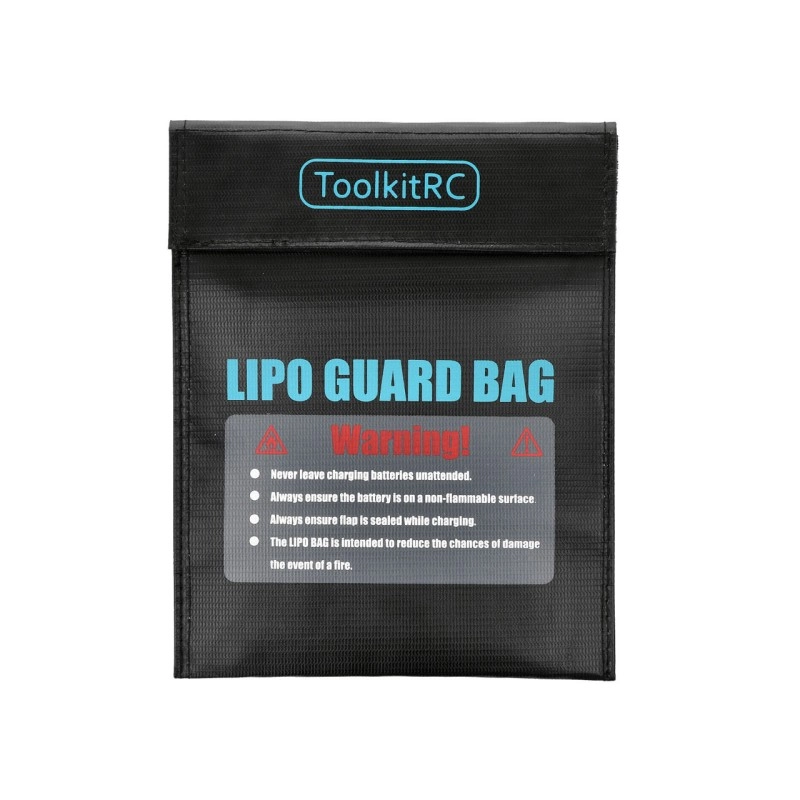 Lipo Safe Bag ToolkitRC - Size S 230x180mm Black - MegaDron