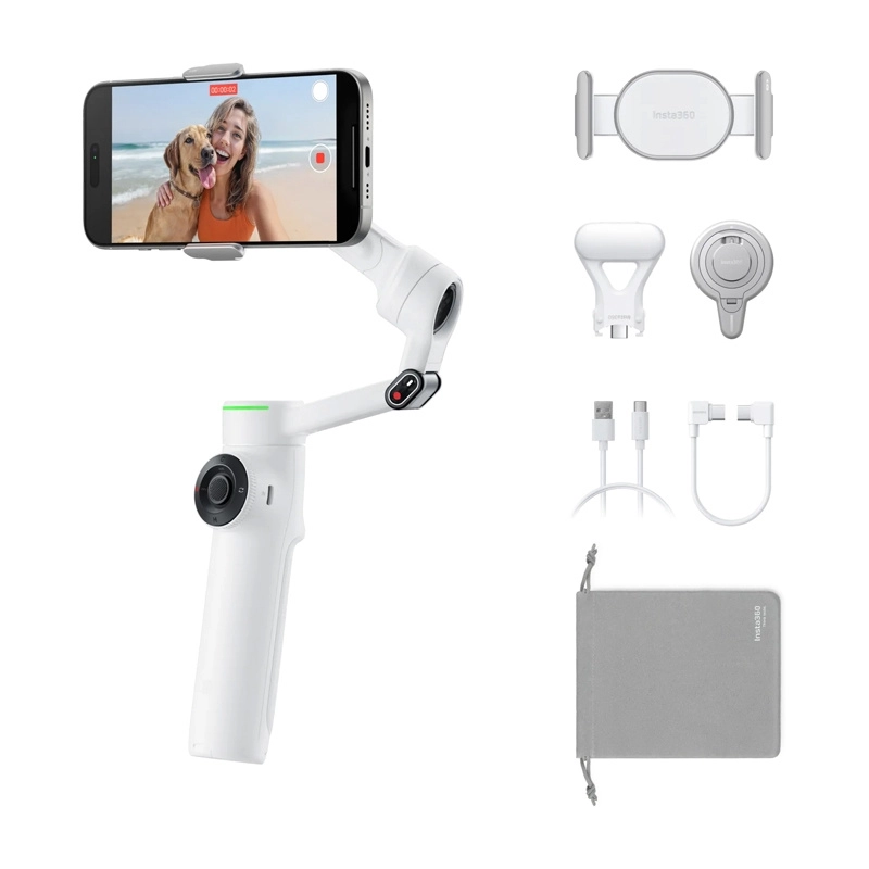 Insta360 Flow 2 Pro Creator Stabilizer Bundle (white) - MegaDron