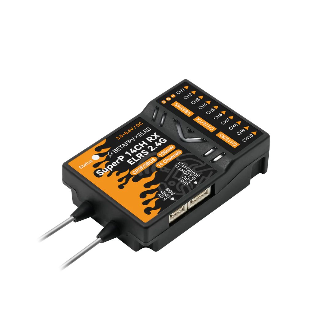 ELRS 2.4Ghz receiver for Aircraft BETAFPV SuperP 14-channel Diversity ...